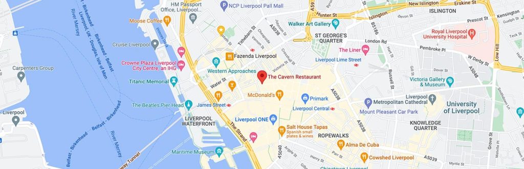 Find Us - Cavern Restaurant
